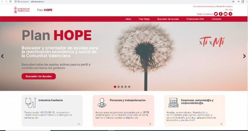 Una plataforma, Hope, integra todas las ayudas públicas para ciudadanos ...