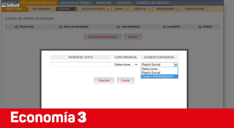 Conoce los cambios en empresas con las alertas de Infocif | Economía 3