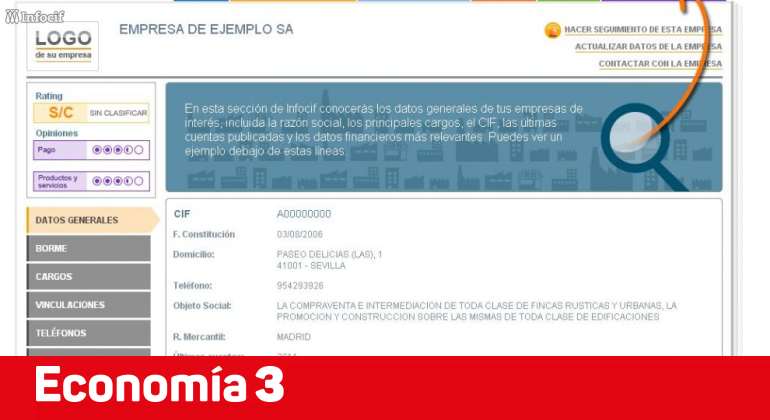 Infocif integra todas las funcionalidades de información de empresas ...